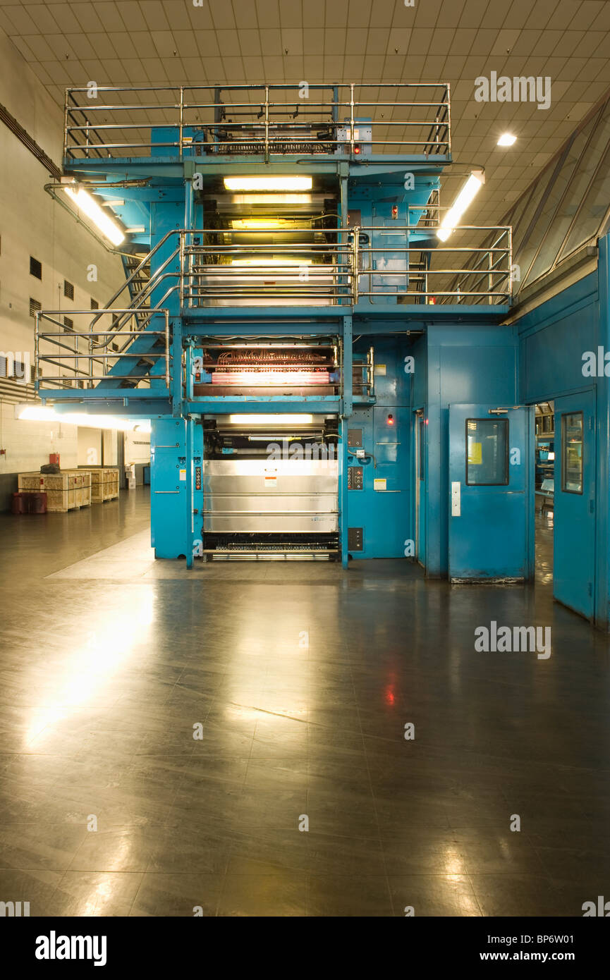 Newspaper factory interior Stock Photo - Alamy