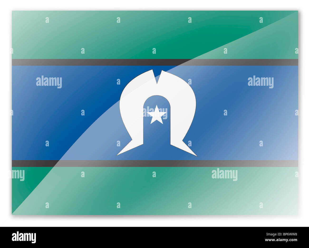 Torres Strait Islander flag Stock Photo - Alamy