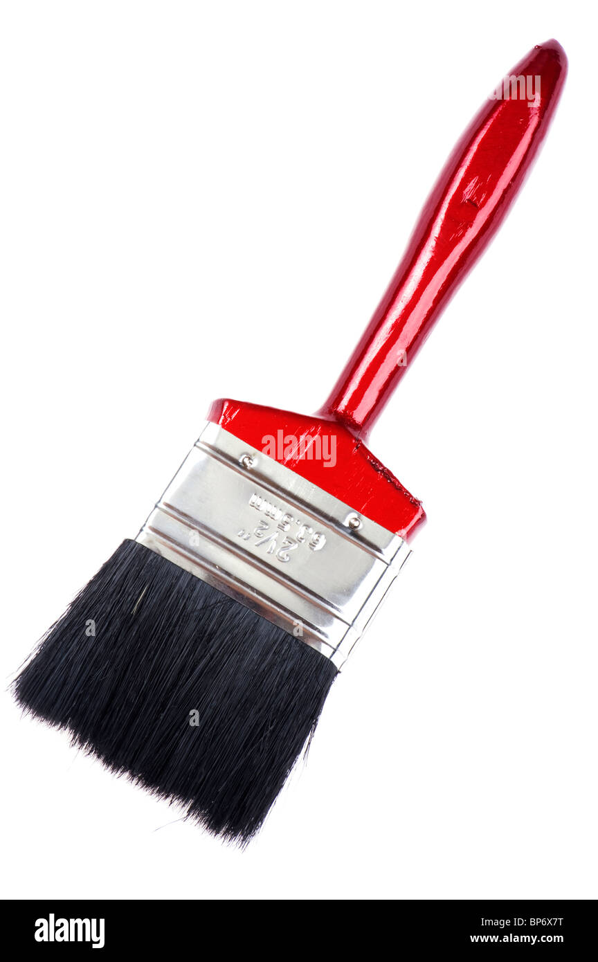 object on white - tool brush close up Stock Photo - Alamy