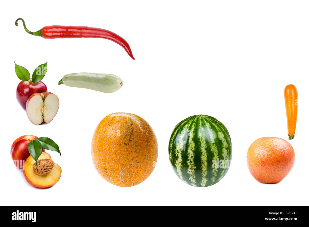 object on white - food close up macro Stock Photo - Alamy