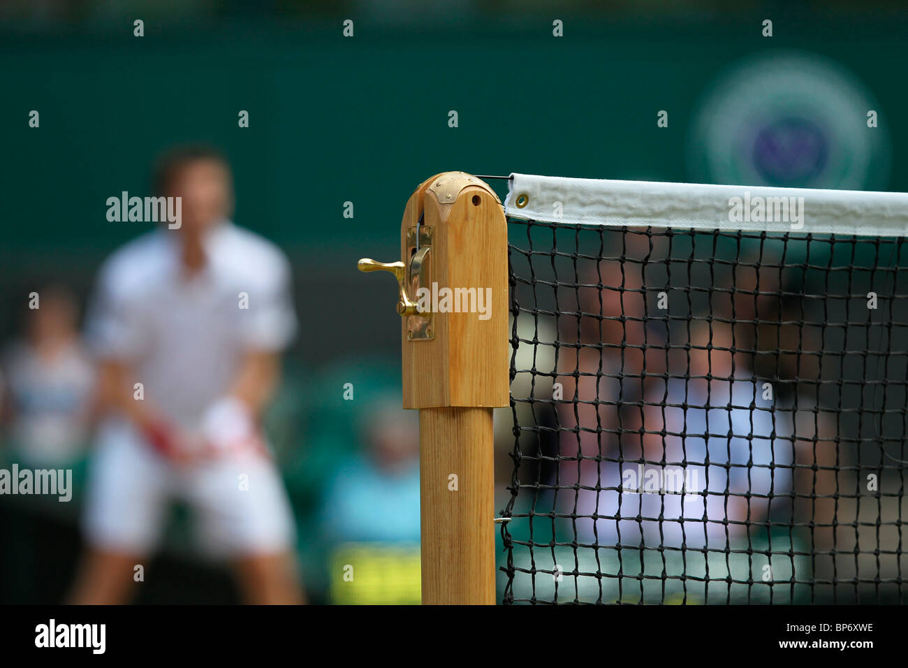 Detail of net on the Centre Court at Wimbledon Stock Photo - Alamy