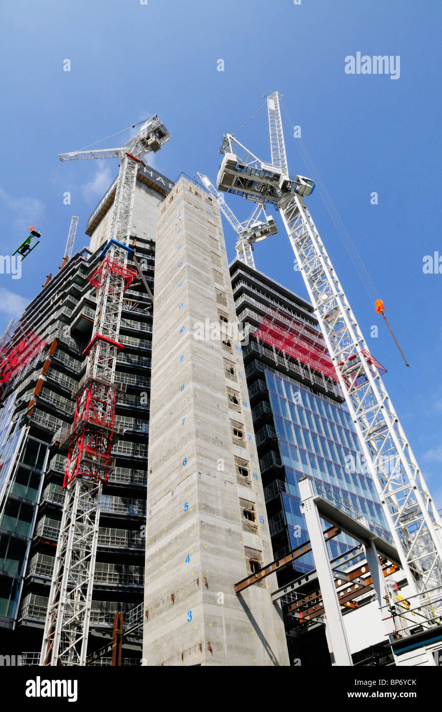 The Shard London Bridge Skyscraper construction site, London Bridge ...