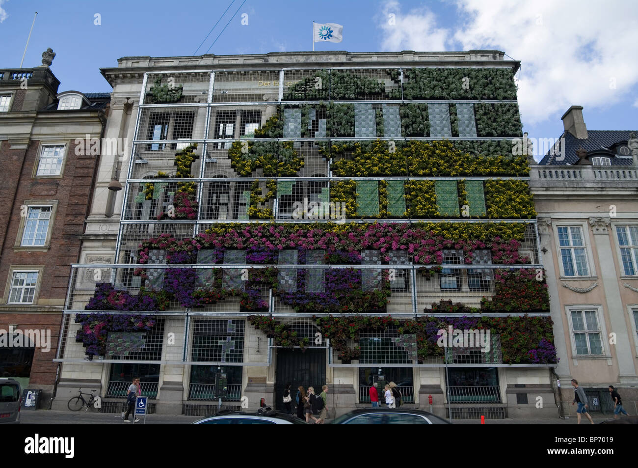 A map of Europe made of flowers in Kopenhagen Stock Photo - Alamy