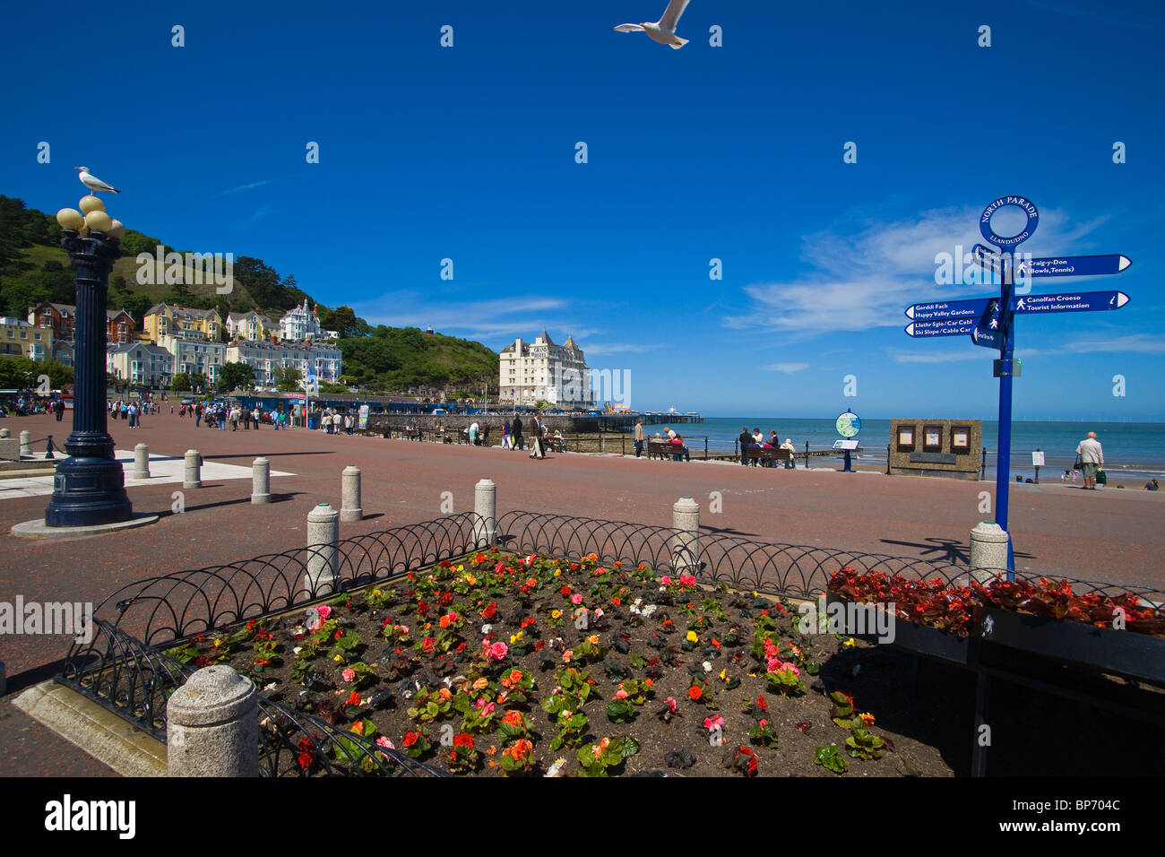 LLandudno, promenade, great orme, north Wales, UK Stock Photo - Alamy