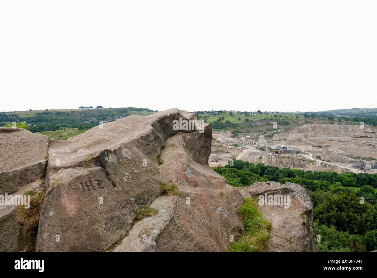 Black rock Derbyshire peak district england uk Stock Photo - Alamy