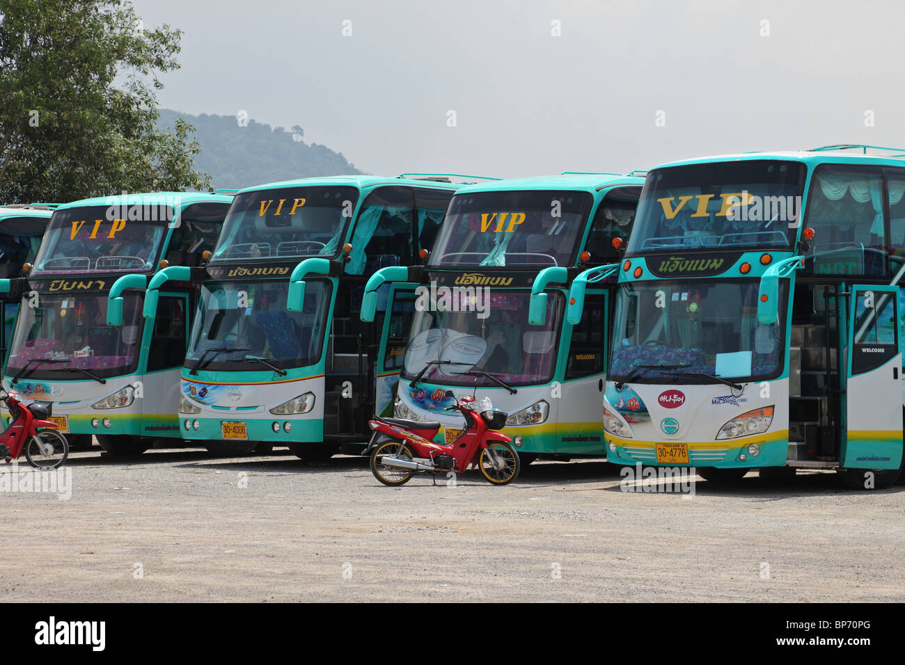 VIP coaches in Thailand Stock Photo - Alamy