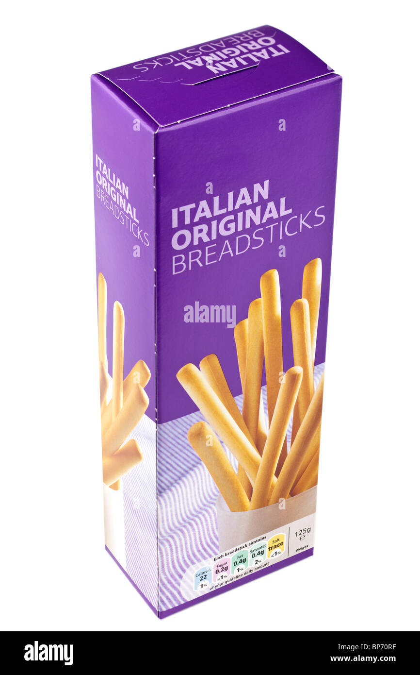 Box of Italian Breadsticks Stock Photo - Alamy