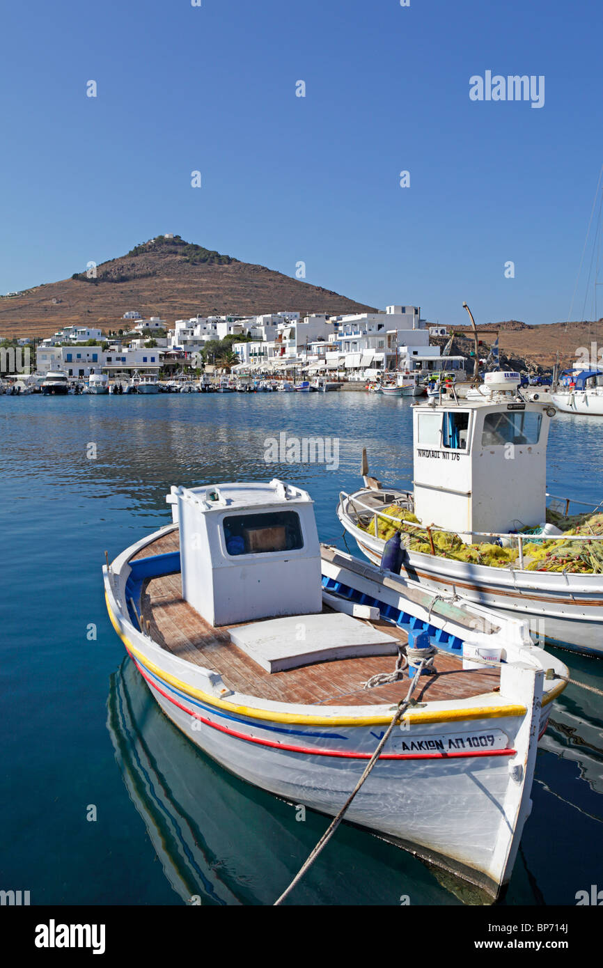 fishing harbour of Pisso Livadi, Island of Paros, Cyclades, Aegean ...