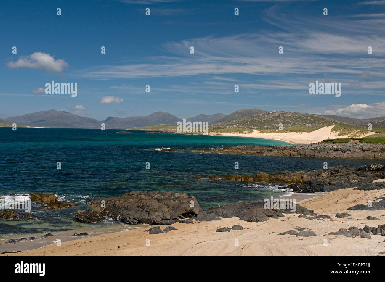 West Coast of Harris mix of Rocky inlets and extensive long beaches ...