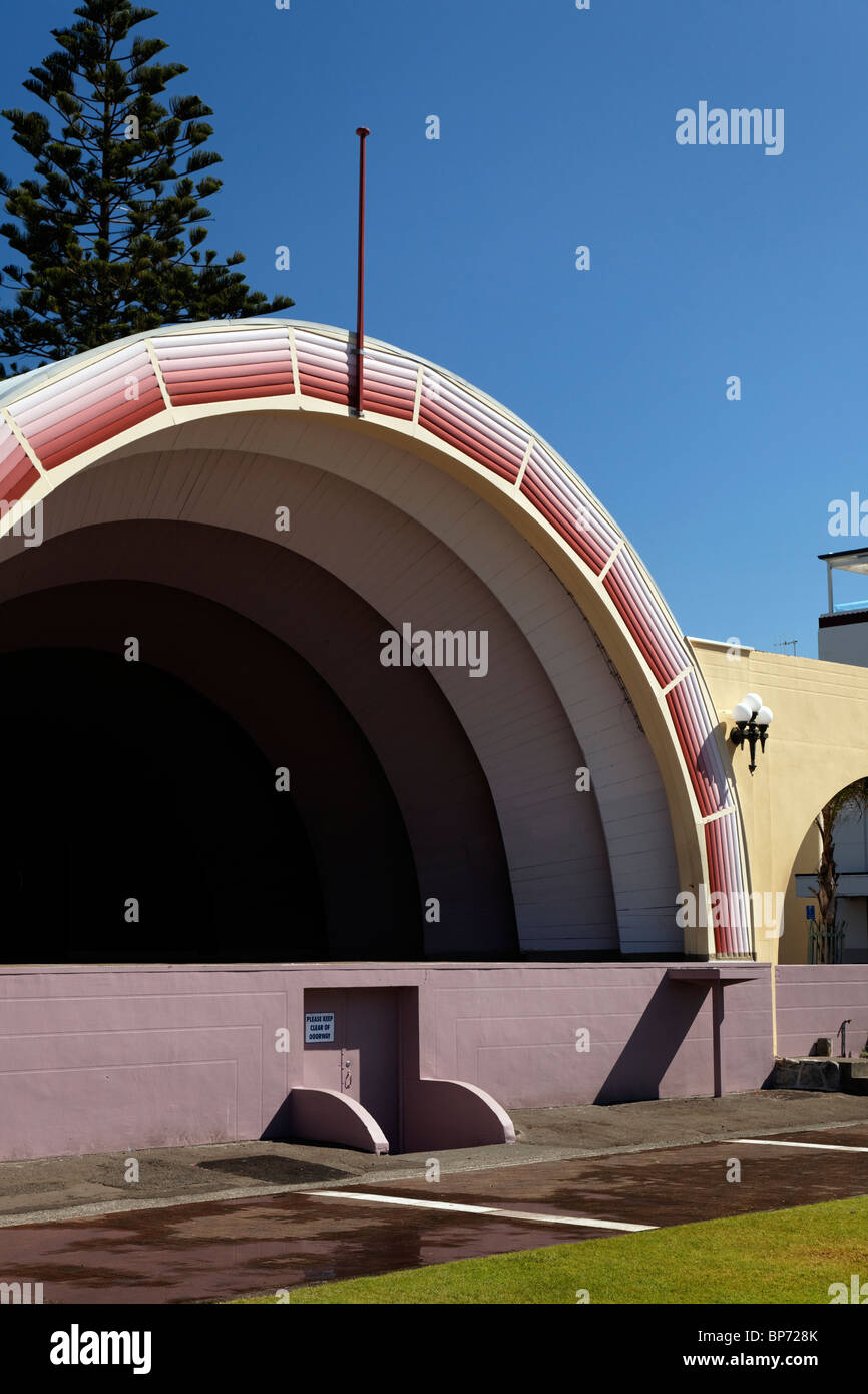 An empty open air concert stage Sound shell in Napier, New Zealand ...