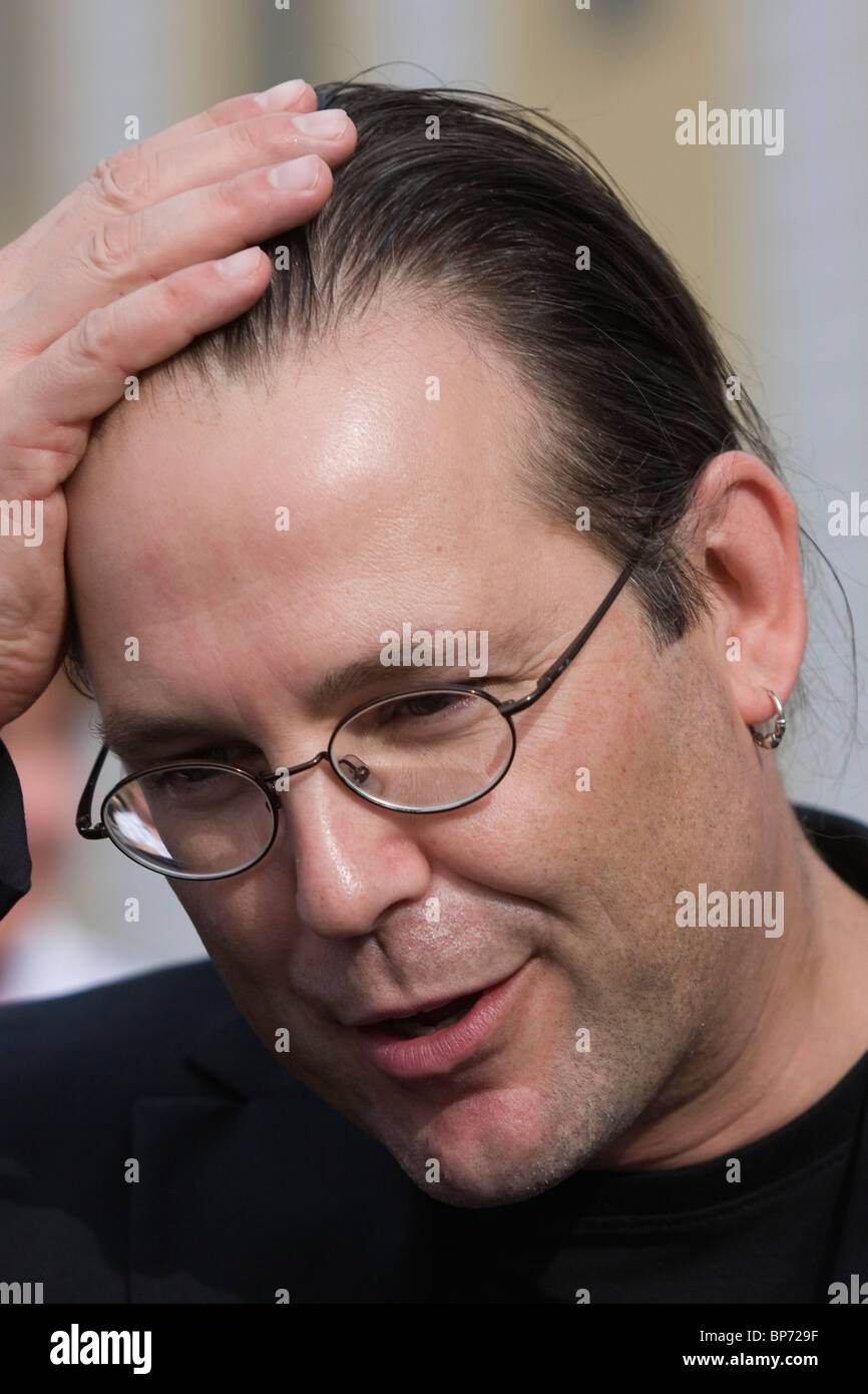 Anders Borg, Swedish Minister for Finance, at an election campaign for ...