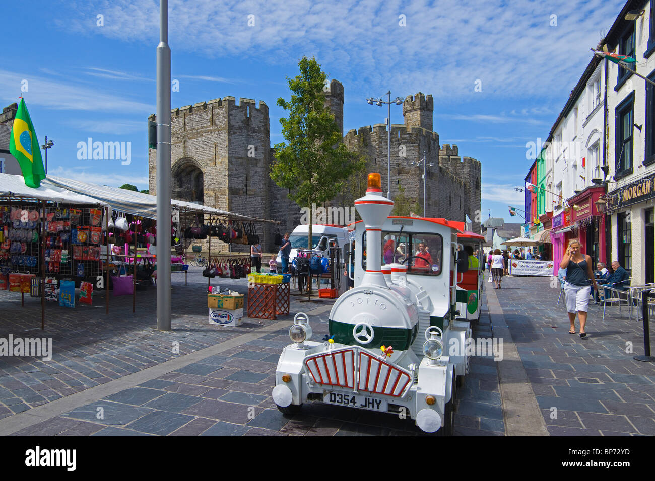 Caernarfon Castle, Gwynedd, north Wales, UK Stock Photo - Alamy