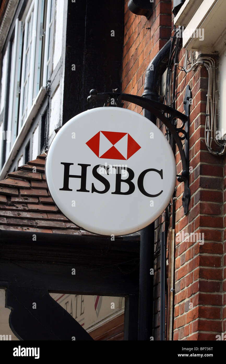 HSBC sign in Goring England Stock Photo - Alamy