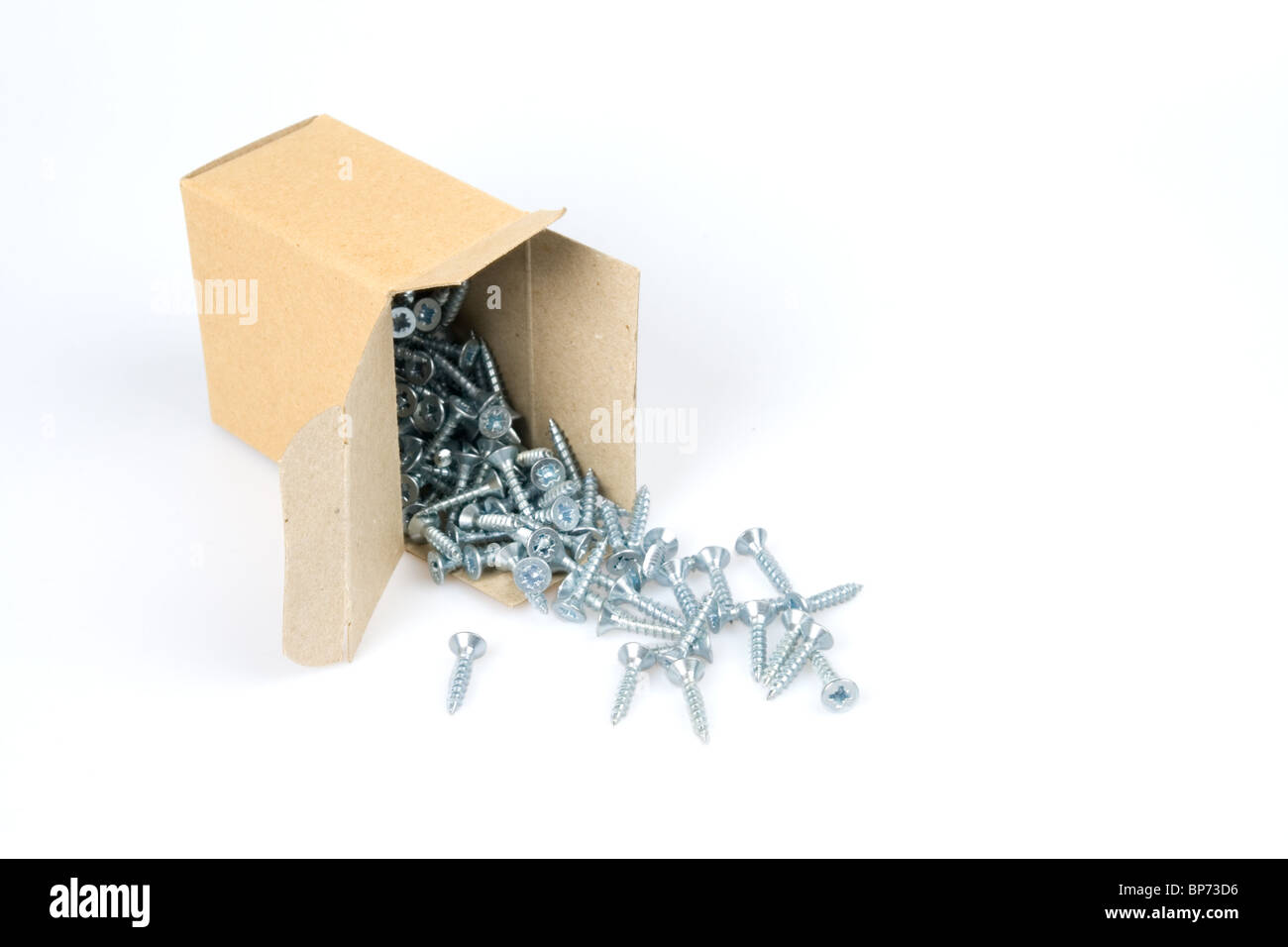 Box of screws open Stock Photo - Alamy