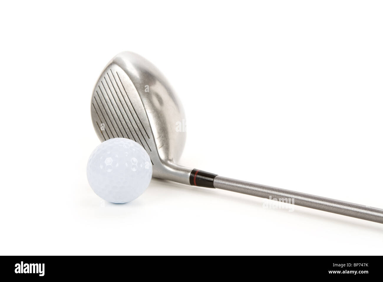 Golf Ball and Driver close up shot Stock Photo - Alamy