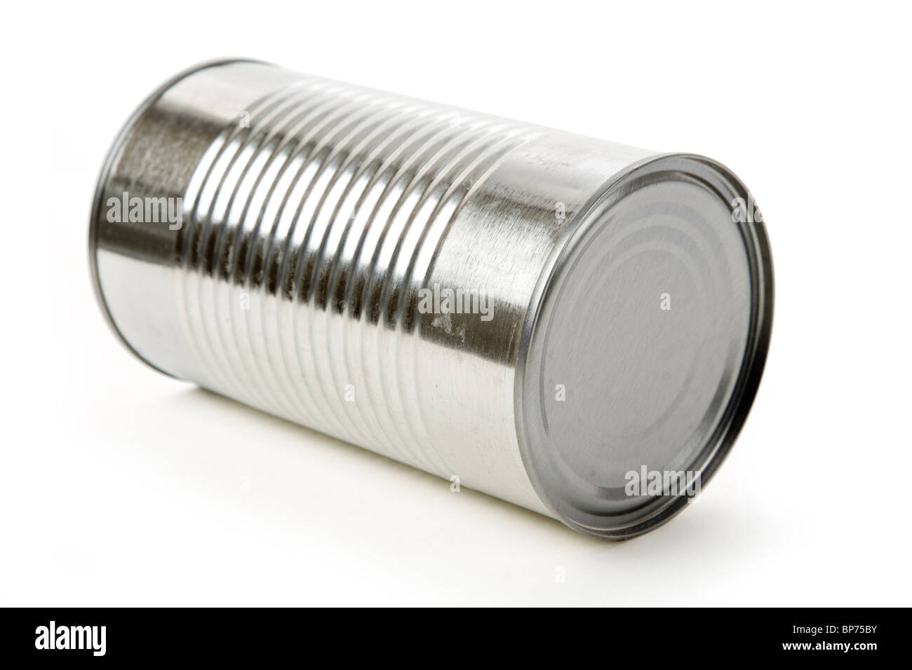 Metal Can with white background Stock Photo - Alamy