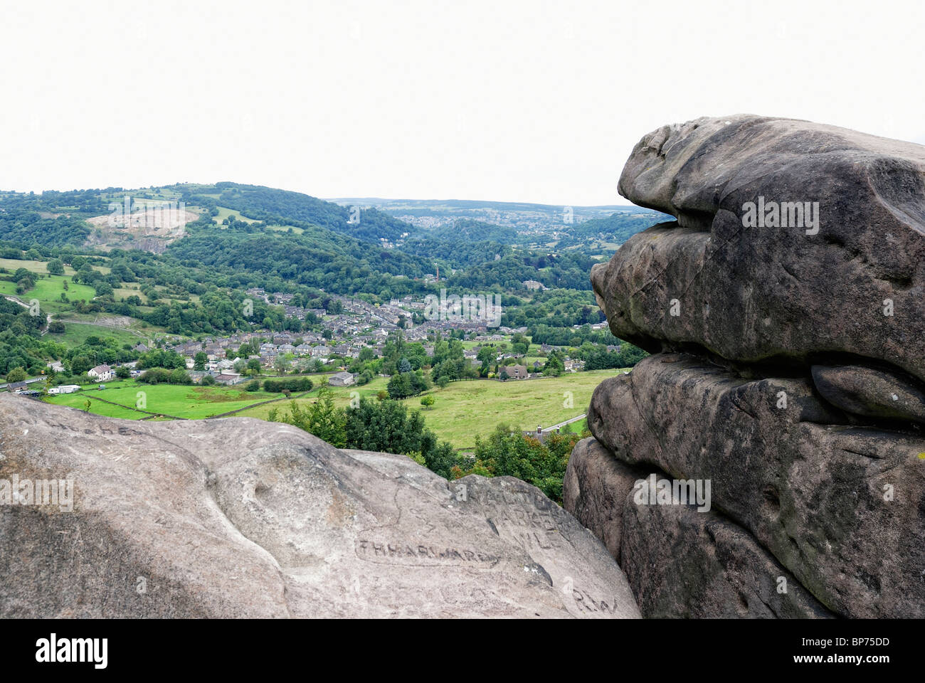 Black rock Derbyshire peak district england uk Stock Photo - Alamy