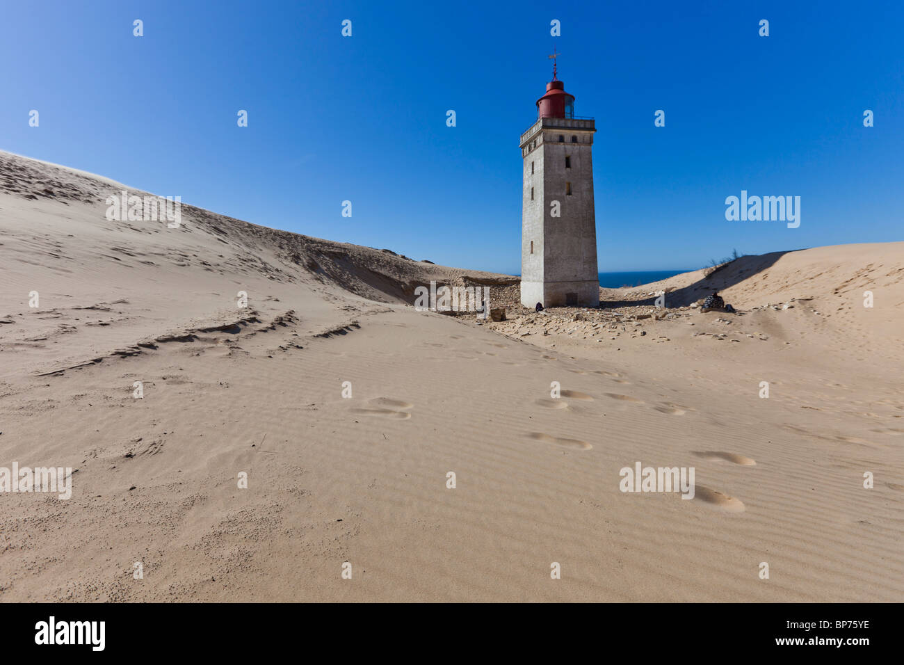The old lighthouse of Lønstrup, in northern Denmark Stock Photo - Alamy