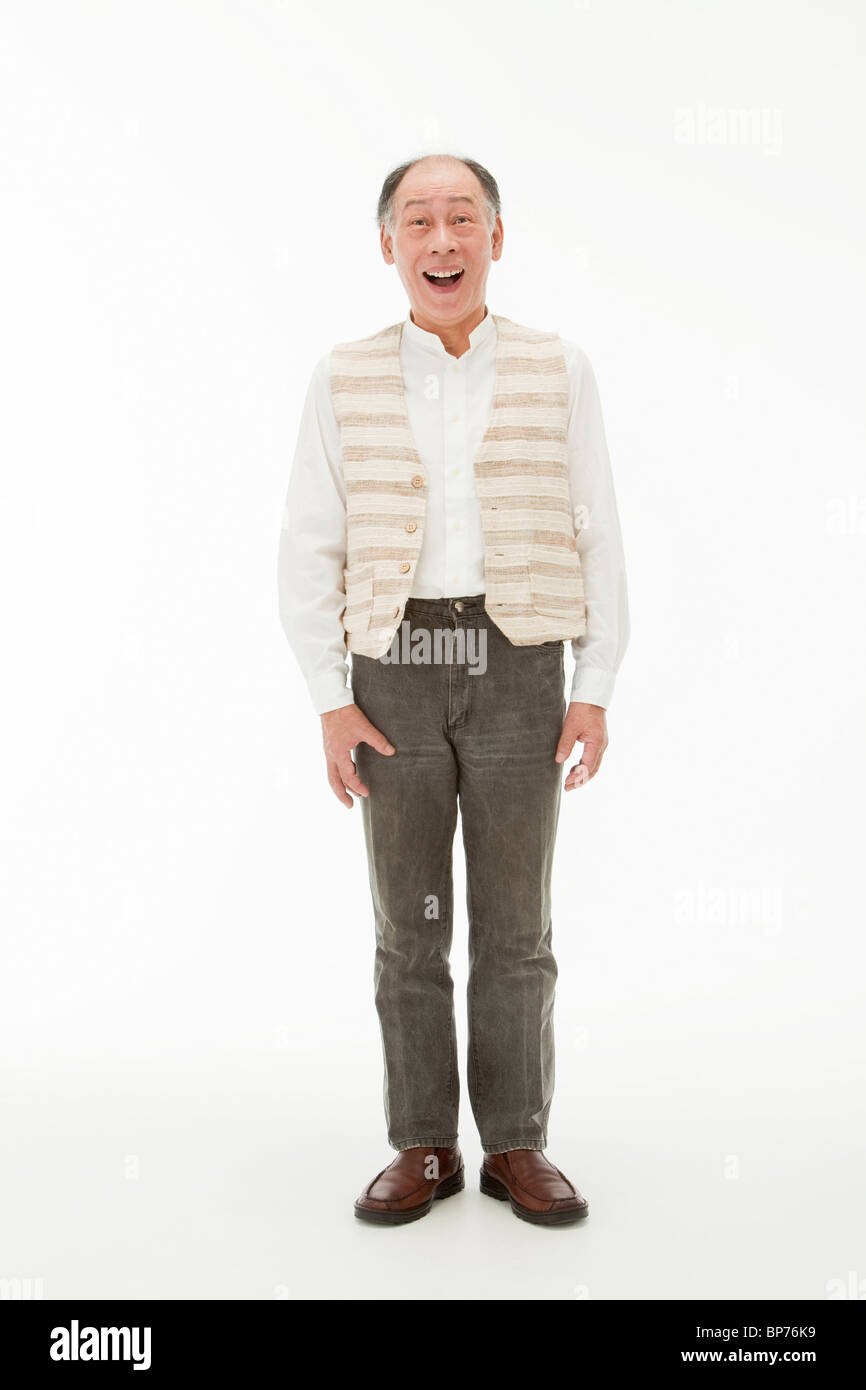 Cheerful senior man in vest hi-res stock photography and images - Alamy
