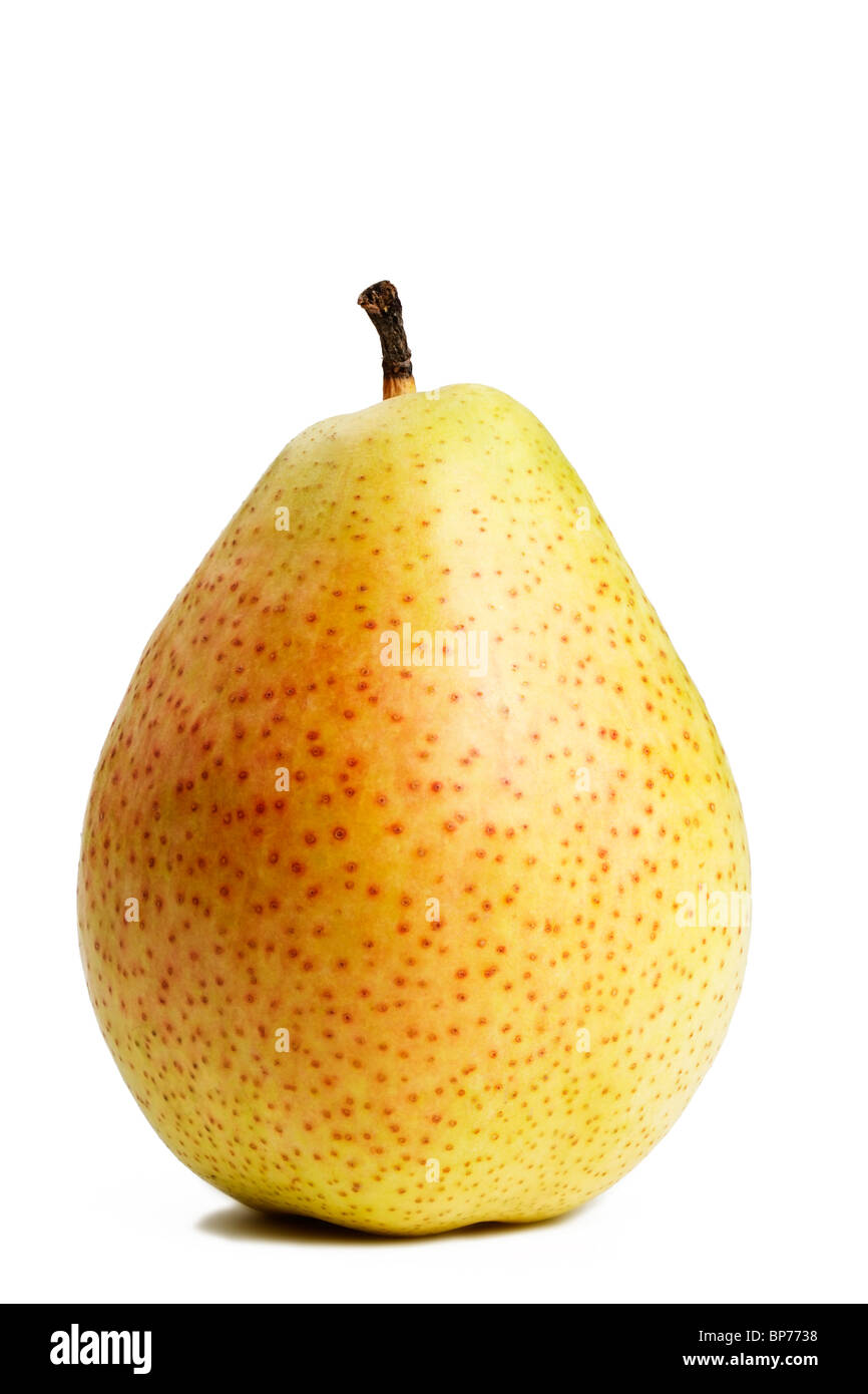 one pear isolated on white background Stock Photo - Alamy