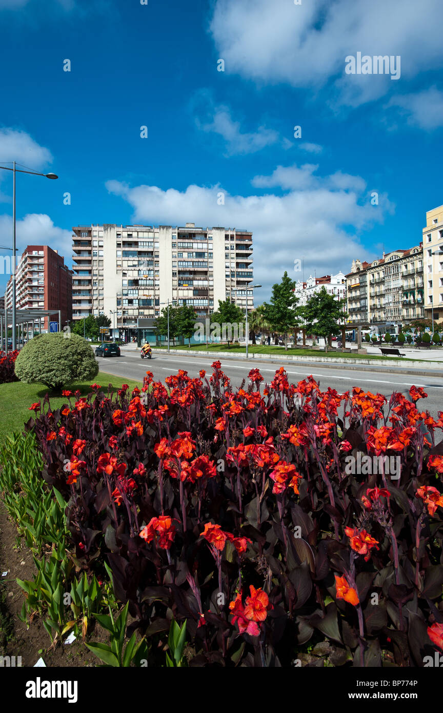 Street scene in Santander, Spain Stock Photo - Alamy