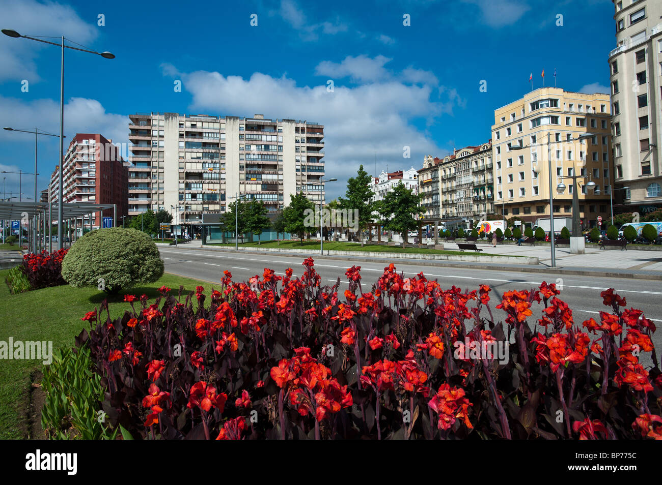 Street scene in Santander, Spain Stock Photo - Alamy