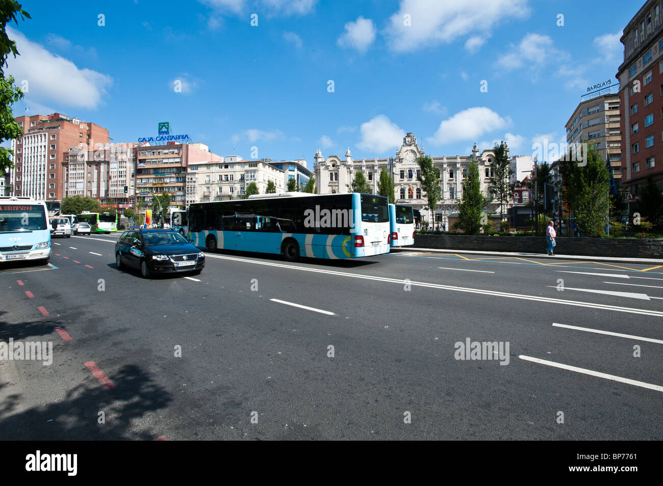 Street scene in Santander, Spain Stock Photo - Alamy
