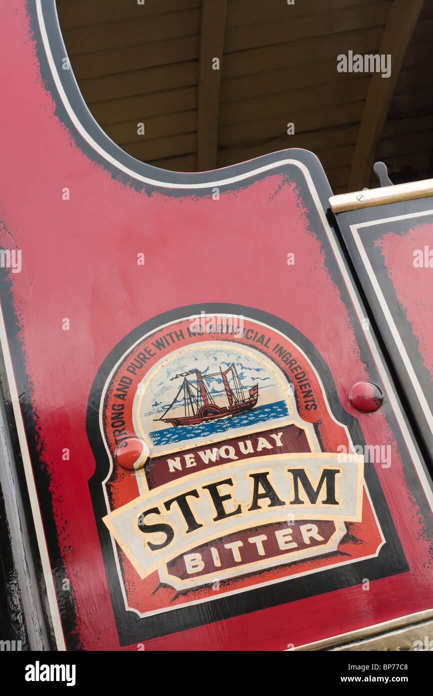 Newquay Steam bitter logo Stock Photo - Alamy