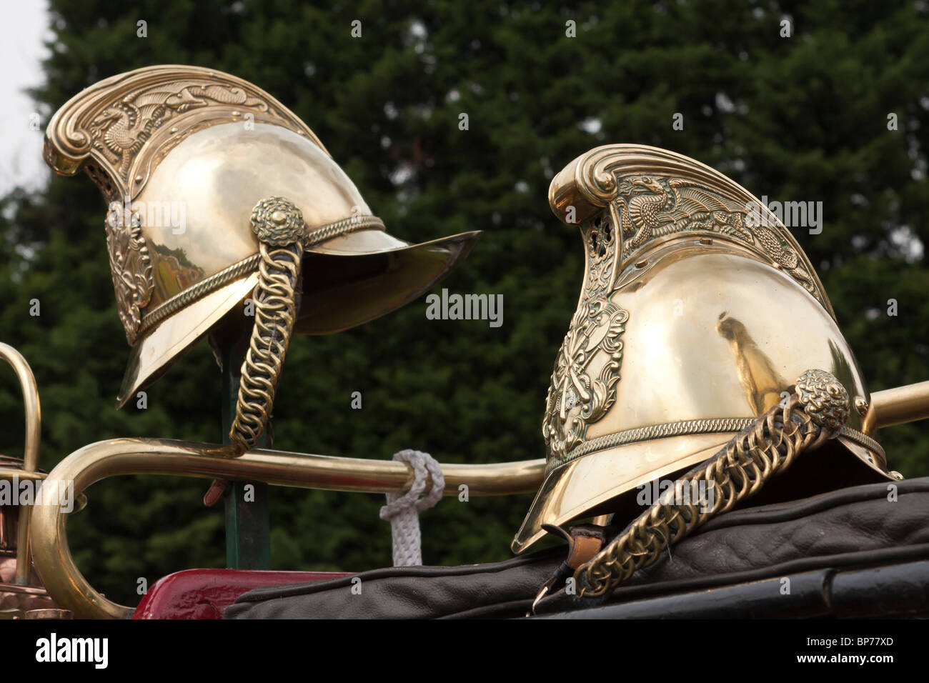 Metal fire helmets hi-res stock photography and images - Alamy