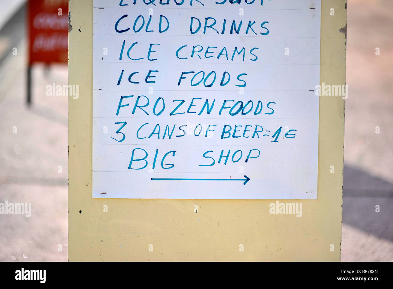 Handwritten prices hi-res stock photography and images - Alamy