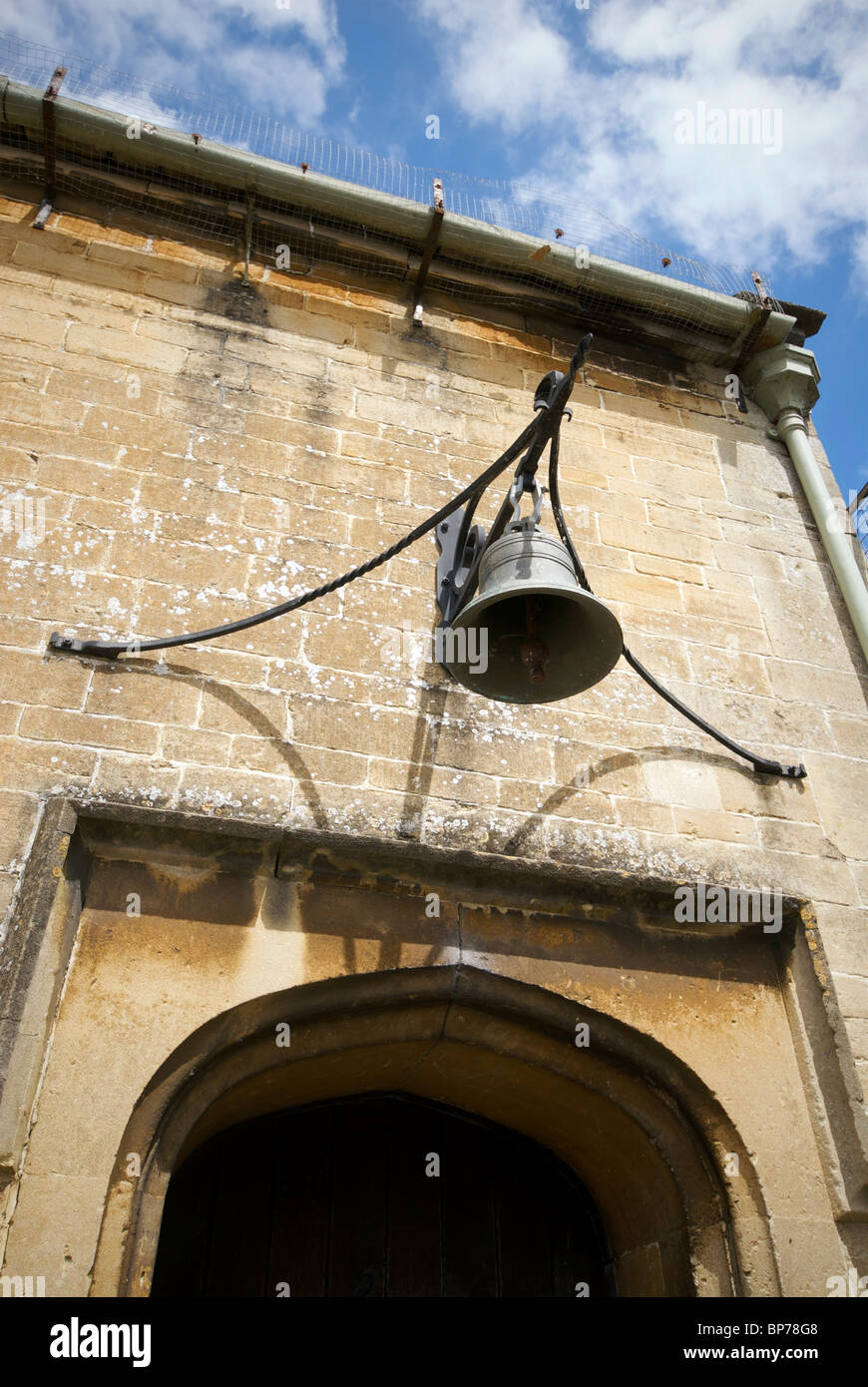 Lacock Wiltshire National Trust High Street School Bell Stock Photo - Alamy