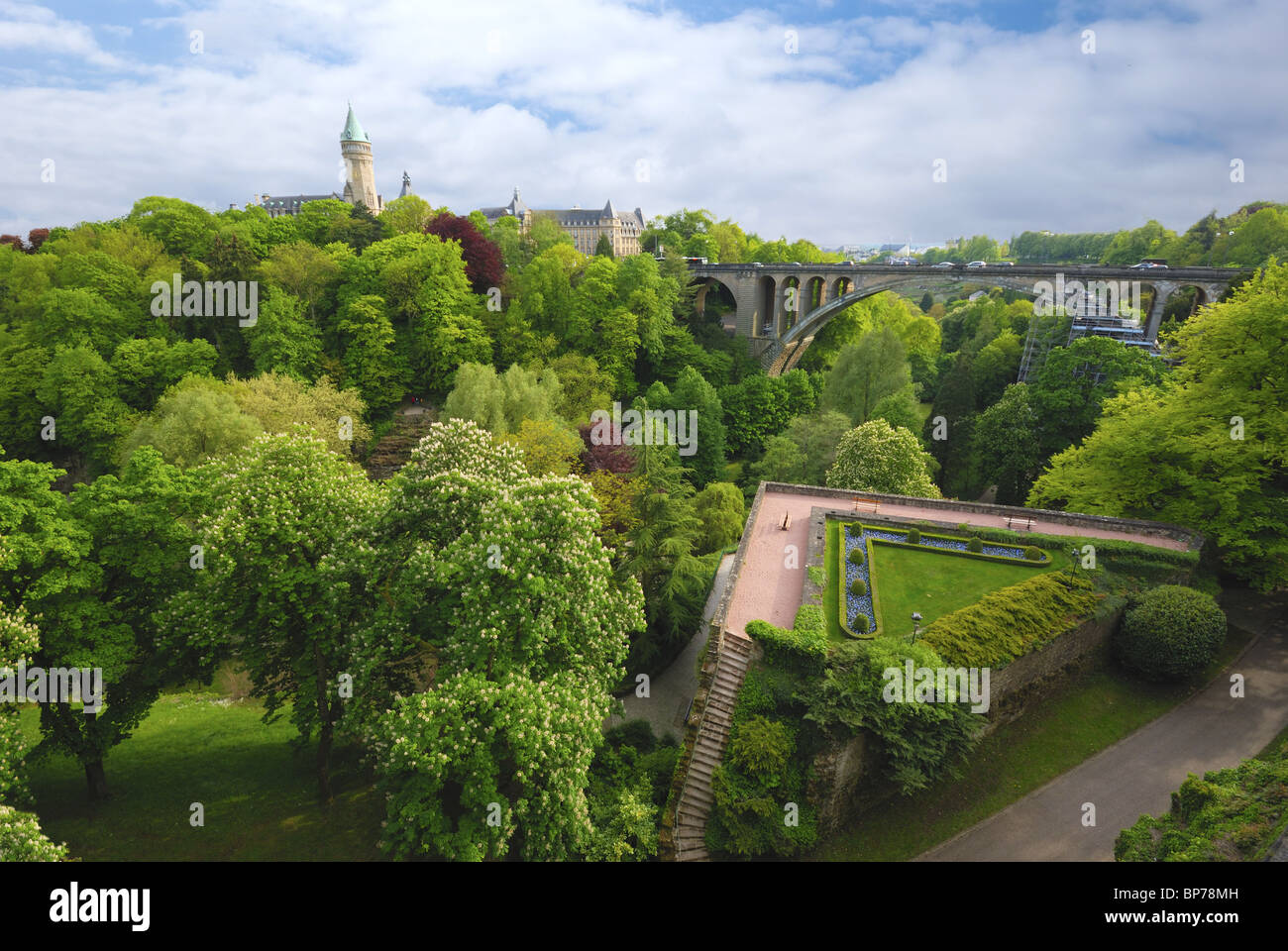 Pont Adolphe Bridge, Luxembourg Stock Photo - Alamy