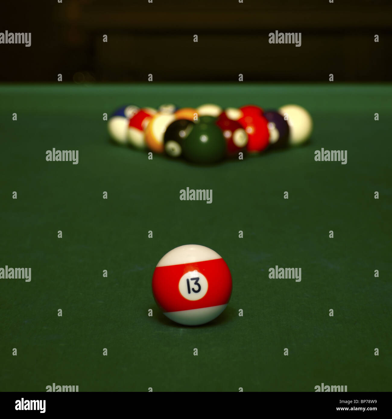 Number 13 pool ball hi-res stock photography and images - Alamy