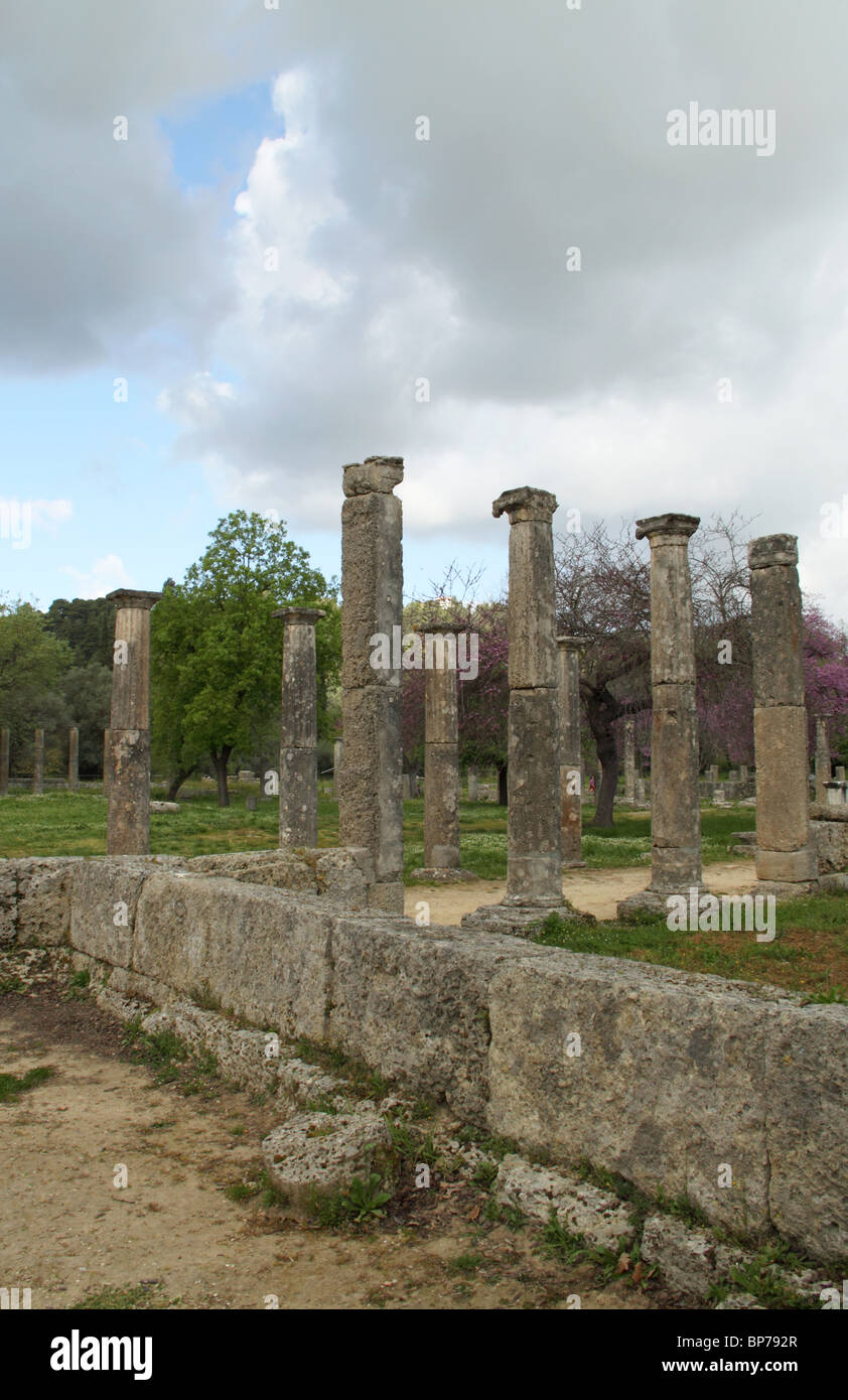 Palaestra, Ancient Olympia, Ilia, Peloponnese, Greece Stock Photo - Alamy