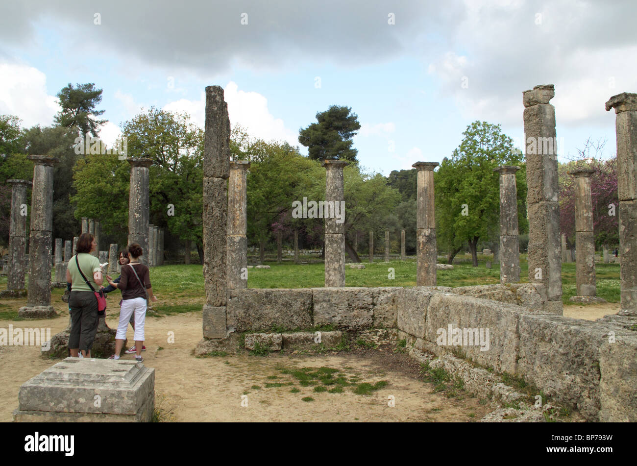 Palaestra, Ancient Olympia, Ilia, Peloponnese, Greece Stock Photo - Alamy