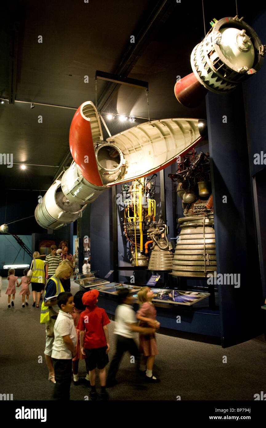 Schoolchildren in the Exploring Space section of the Science Museum ...
