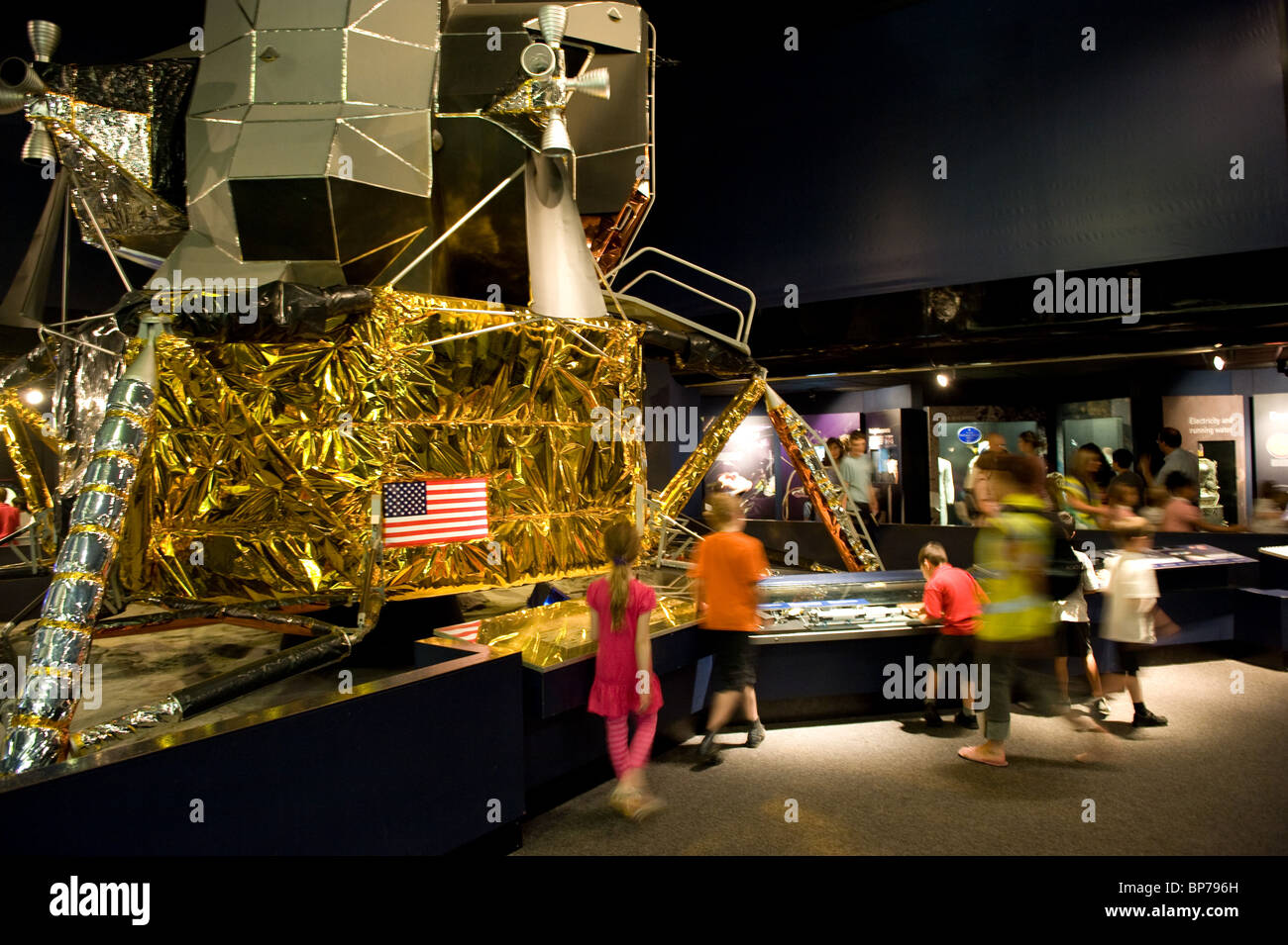 Schoolchildren in the Exploring Space section of the Science Museum ...