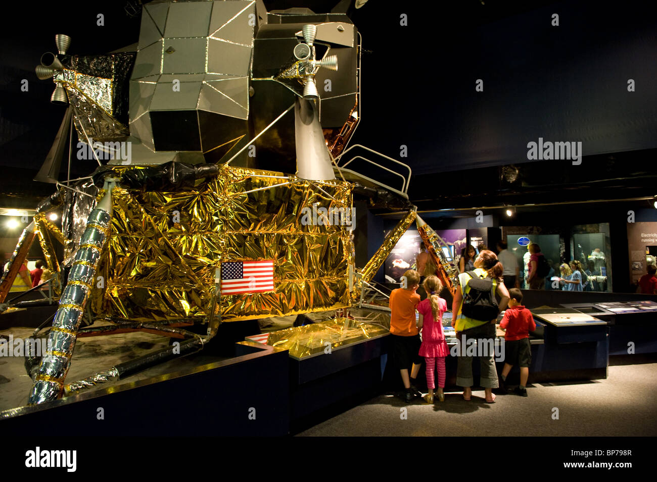 Schoolchildren in the Exploring Space section of the Science Museum ...