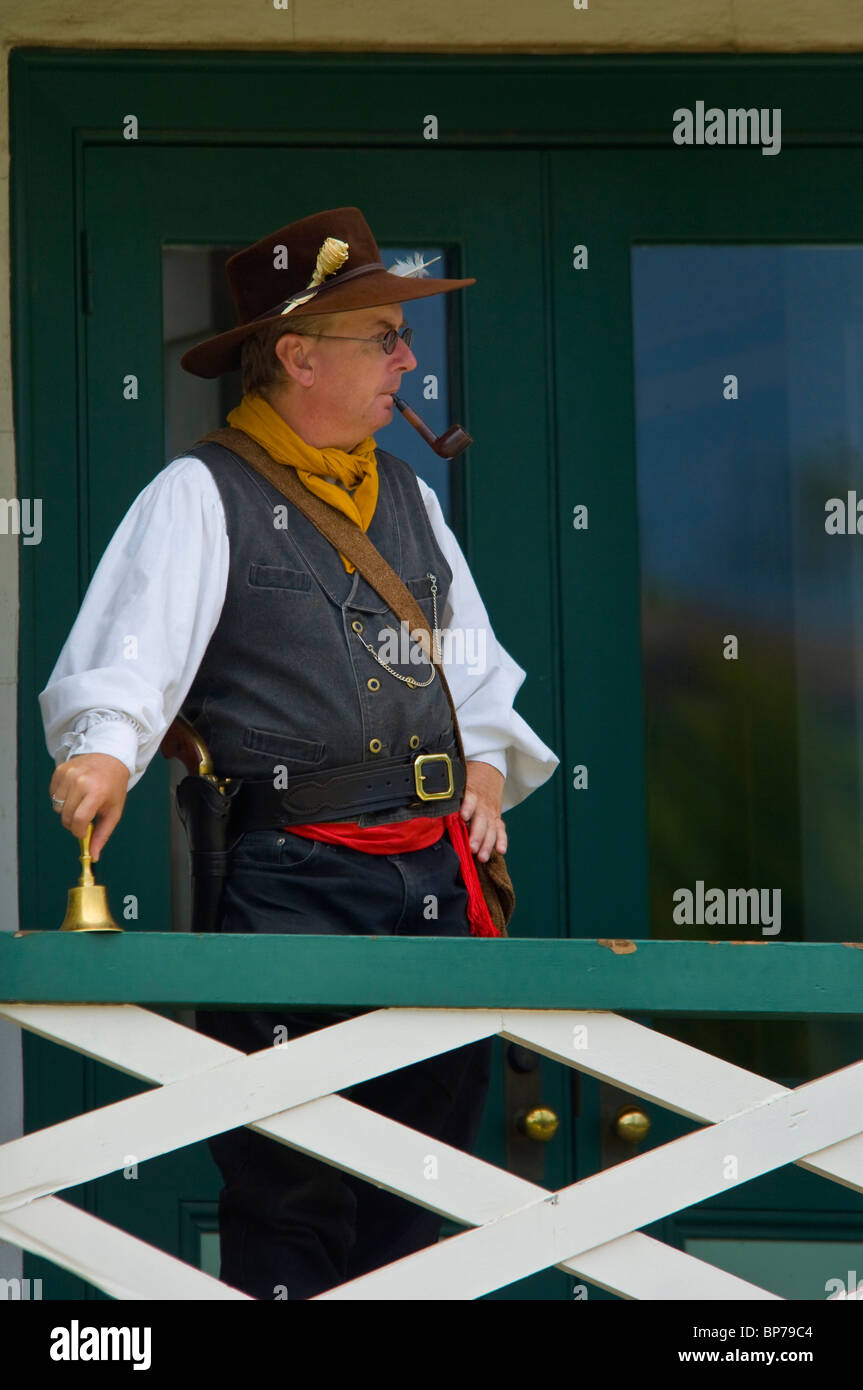 Park Docent volunteer in period costume clothing, Old Town San Diego ...