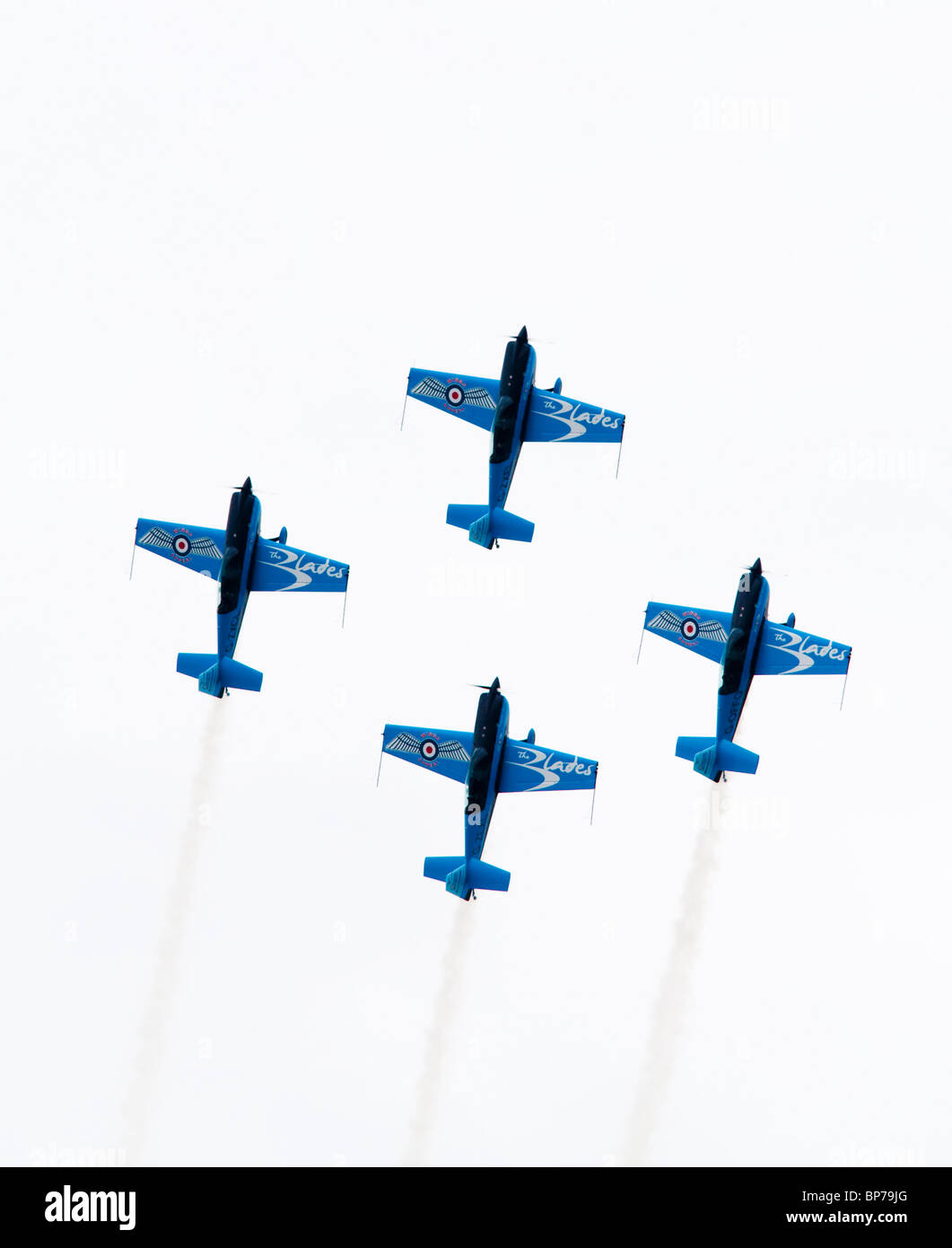 The Blades aerobatic display team flying their Extra 300 LPS's at the ...
