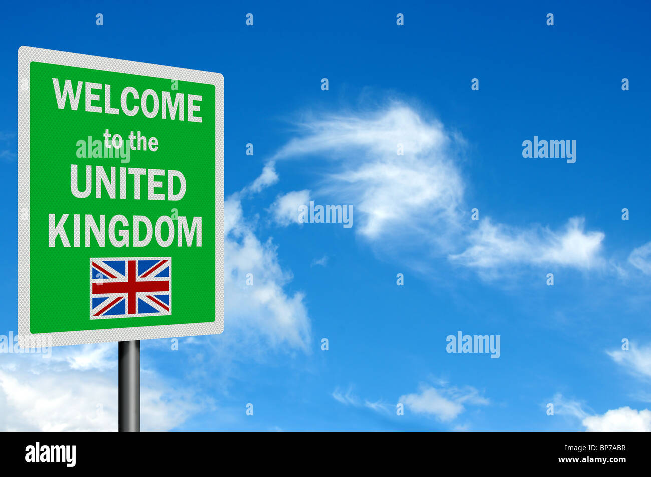 Welcome to uk sign hi-res stock photography and images - Alamy