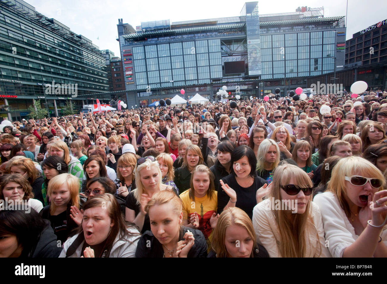 Finnish youth in rock concert in Helsinki, Finland Stock Photo - Alamy