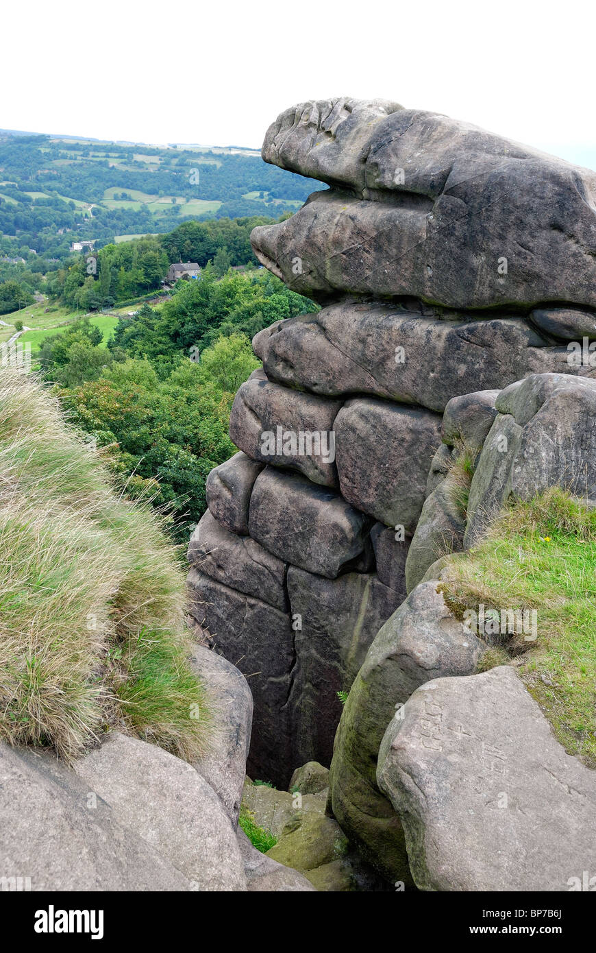 Black rock Derbyshire peak district england uk Stock Photo - Alamy