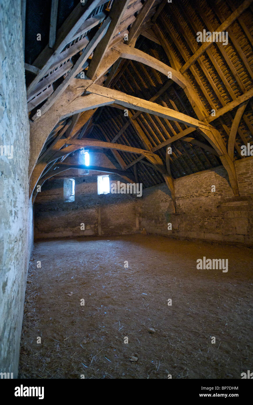 Lacock Wiltshire UK National Trust Village Tithe Barn Stock Photo - Alamy