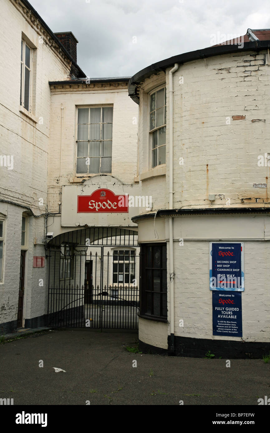 The now closed Spode Pottery factory at Stoke-on-Trent, Staffordshire ...