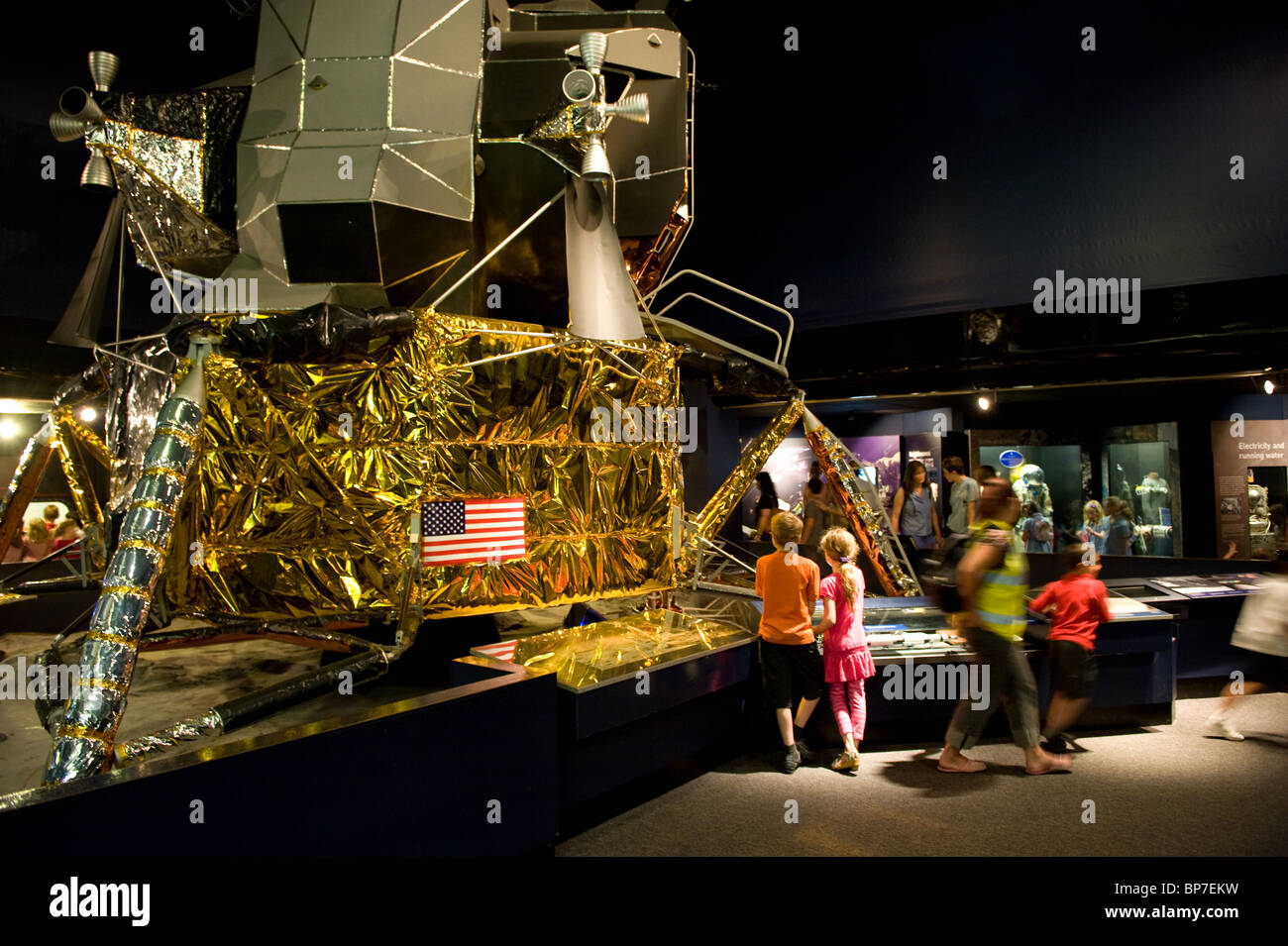 Schoolchildren in the Exploring Space section of the Science Museum ...