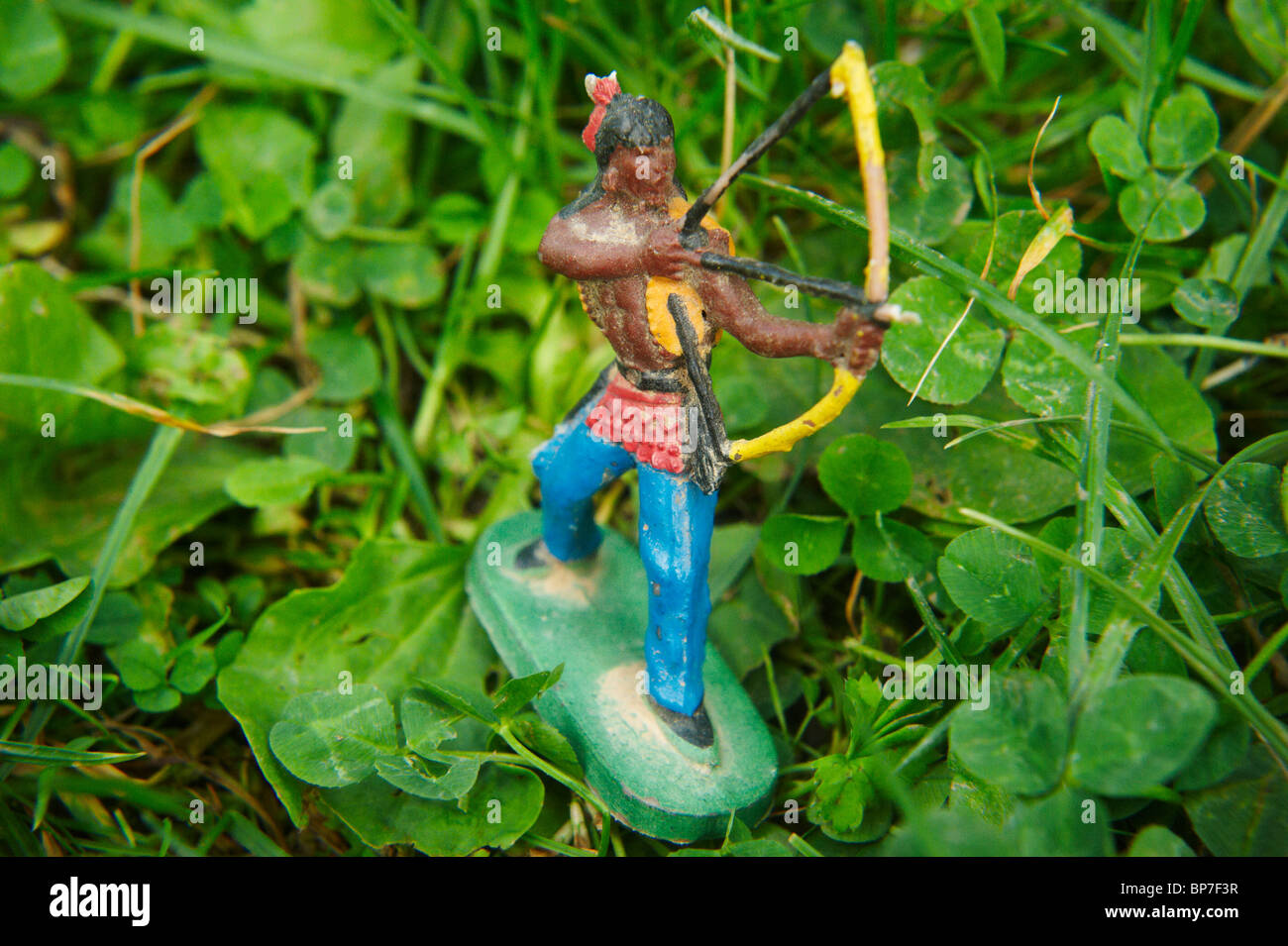 Plastic figure of Indians (Children Toy) in real world Stock Photo - Alamy