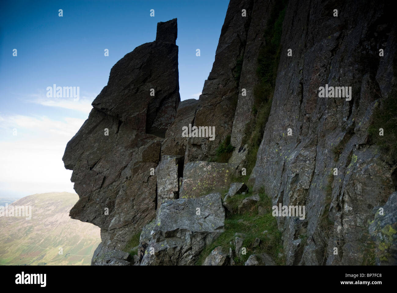 The Sphinx Rock on the Great Napes of Great Gable, Lake District ...