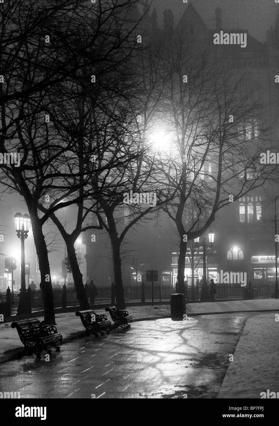 Belfast in Fog Stock Photo - Alamy