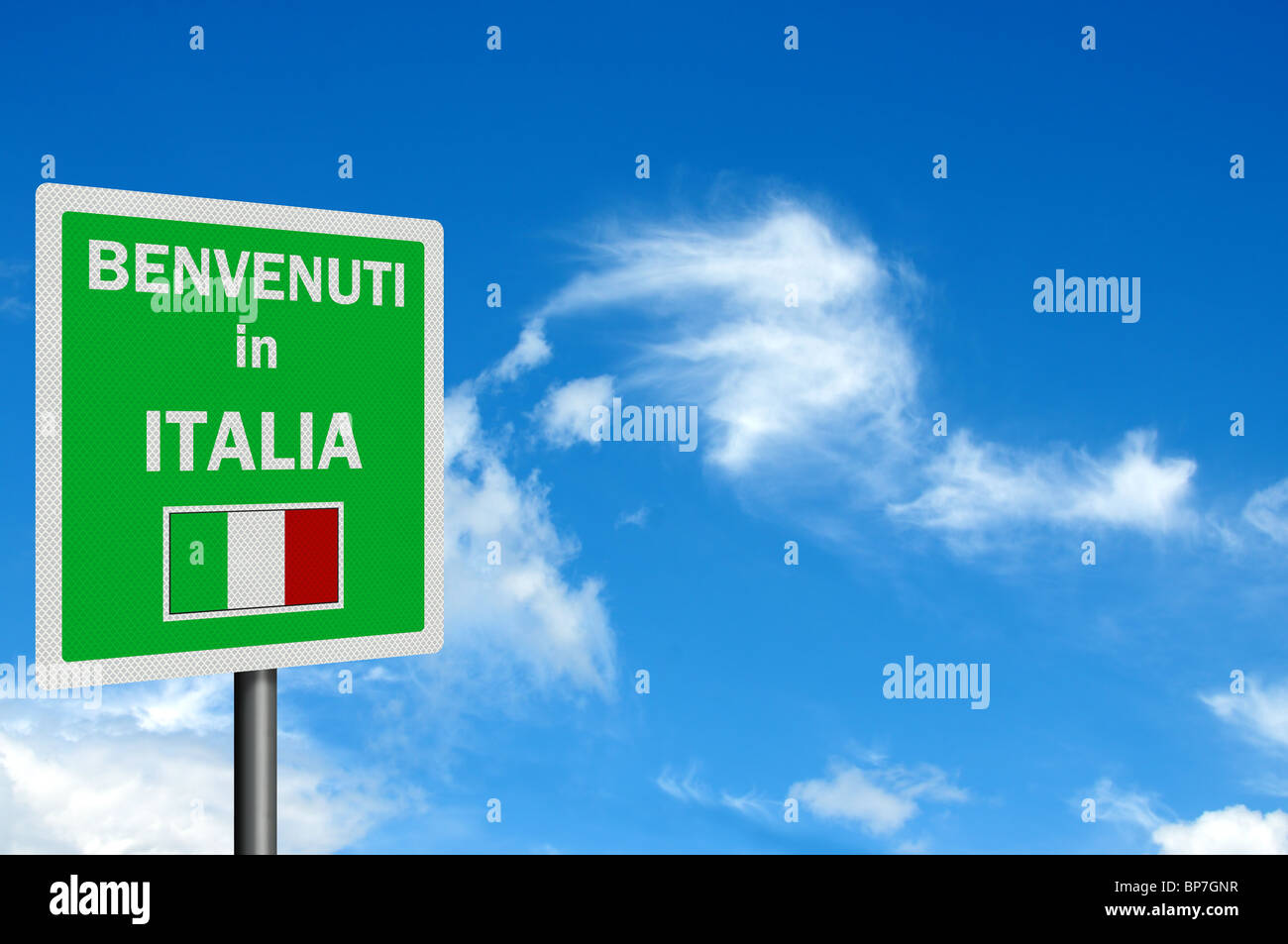 Welcome to italy sign hi-res stock photography and images - Alamy